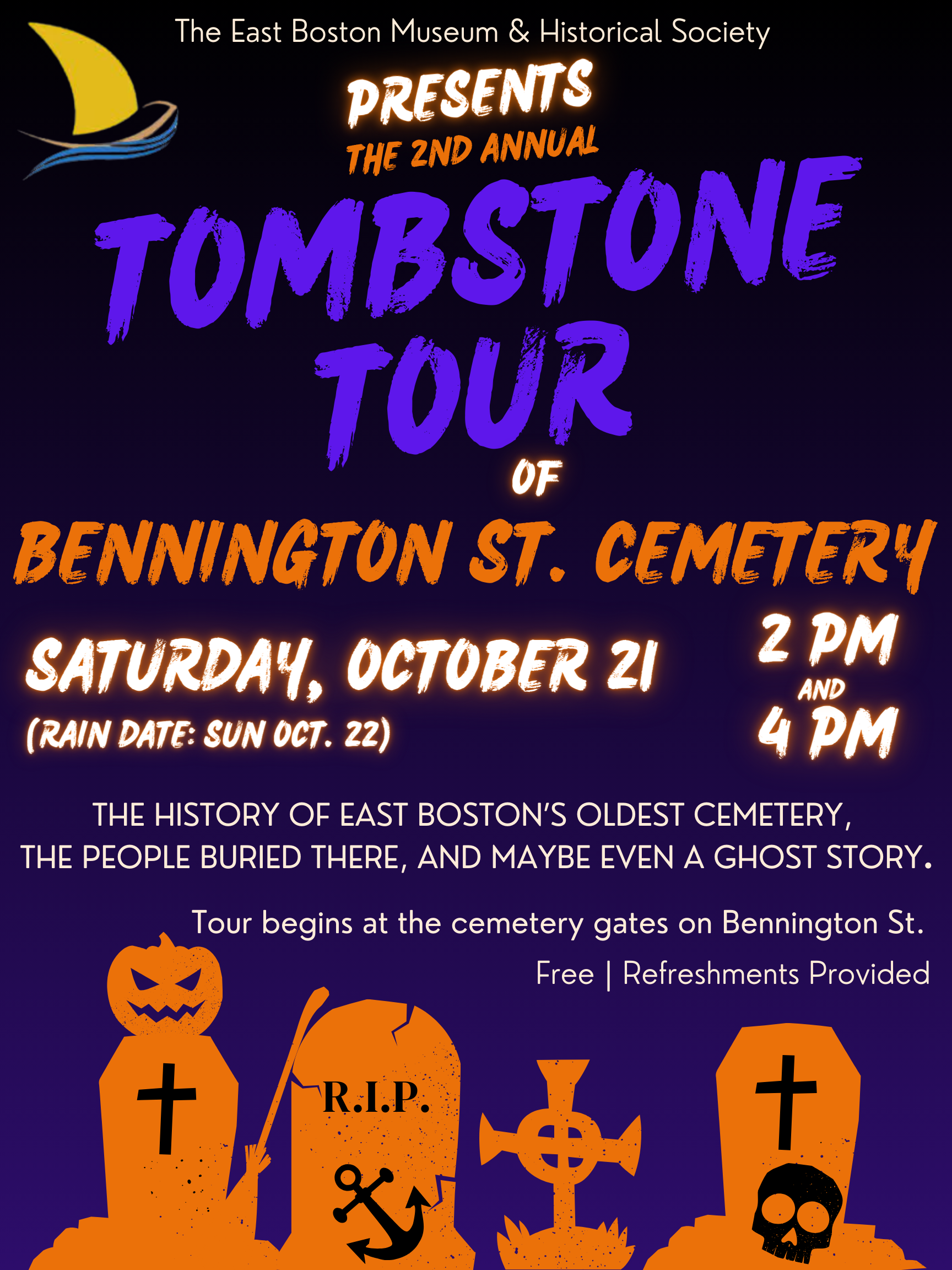 East Boston Museum presents Tombstone Tour of Bennington Street ...