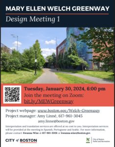 Mary Ellen Welch Greenway Design Meeting | EastBoston.com